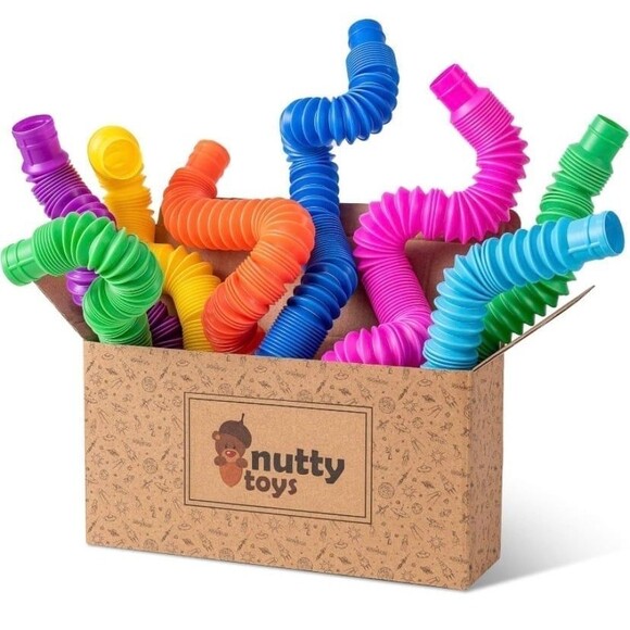 Toys | 8pcs Pop Tube Sensory Fidget Toys Kids Adults Stress Relief Anti ...